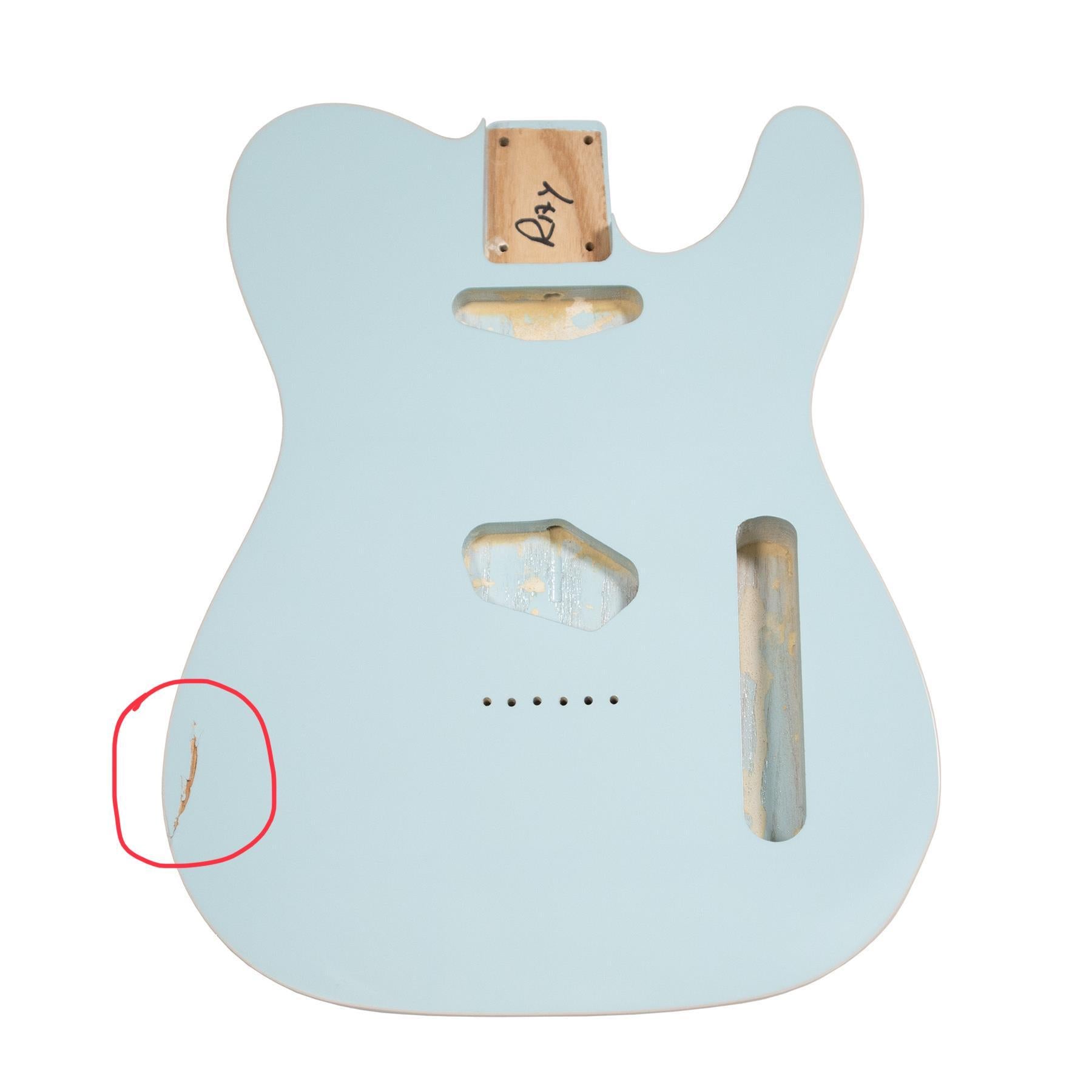 B Stock Daphne Blue Telecaster Compatible Body – Northwest Guitars