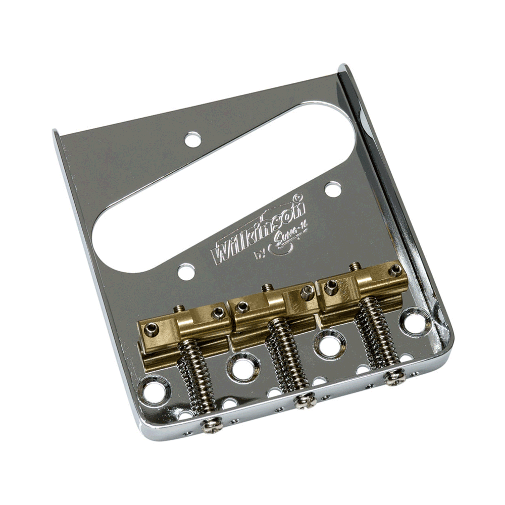 Left Hand Wilkinson Bridge for Telecaster Ash-Tray Brass Saddles WTB ...
