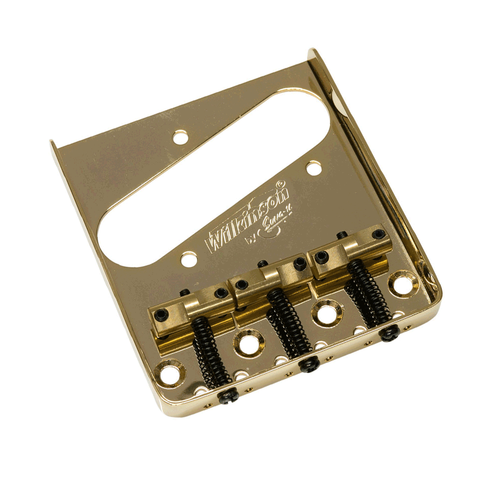 Left Hand Wilkinson Bridge for Telecaster Ash-Tray Brass Saddles WTB ...